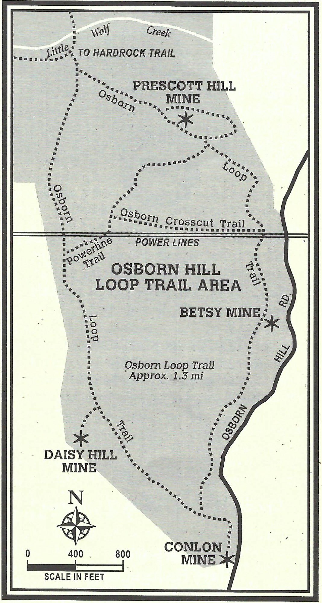 Osborn Hill Loop Trail Area