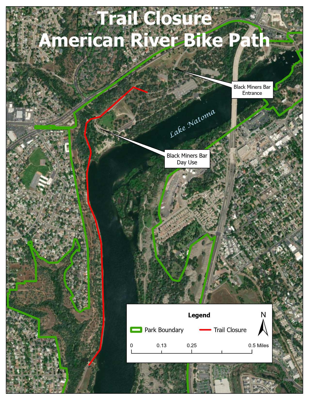 Temporary Closure of American River Bike Trail to Remove Fallen Bluff ...